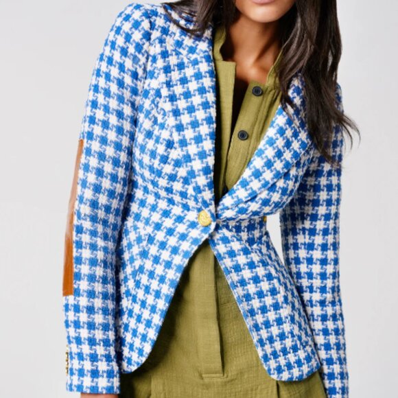 Smythe | Jackets & Coats | Smythe Nwt Patch Pocket Duchess Blazer With Elbow Patch Azure ...